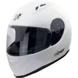 R&Ouml;MER HELME Motorradhelm R&Ouml;MER HELME "Frankfurt" Gr. L, wei&szlig;, Helme, L Kopfumfang: 59cm - 60cm, Motorradhelm