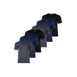 T-Shirt BOSS "T-Shirt T-ShirtVN 3P Classic 6er Pack", Herren, Gr. M, bunt (blau, grau, schwarz), Obermaterial: 100% Baumwolle CO., Shirts T-Shirt