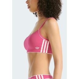 Bralette adidas originals "Comfort Flex Cotton", Damen, Gr. XL, N-Gr, 520, rot, Obermaterial: 62% Baumwolle, 26% Lyocell, 12% Elasthan, bedruckt, unifarben, regular fit, BHs Bralette, atmungsaktiv, Baumwollmix, herausnehmbare Pads, elastisch