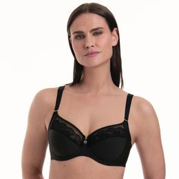 B&uuml;gel-BH Rosa Faia "Sita", Damen, Gr. 80, Cup F, schwarz, Obermaterial: 77% Polyamid, 23% Elasthan, BHs B&uuml;gel-BH, feminin, stilvoll, elastisch, mit Spitze, mit B&uuml;gel, dreiteiliges Cup