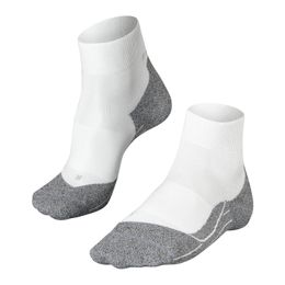 Laufsocken Falke "RU4 Light Performance Short", Damen, Gr. 37-38, wei&szlig; (wei&szlig;, mix), Materialmix, normal, Socken Laufsocken, leichte Laufsocke mit mittlerer Polsterung, schnelltrocknend
