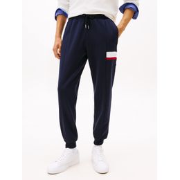 Sweatpants Tommy Hilfiger "PANTS", Herren, Gr. XL, N-Gr, desert sky, Sweatware, Obermaterial: 64% Baumwolle, 36% Polyester, unifarben, regular fit lang, Hosen Sweatpants, Regular fit