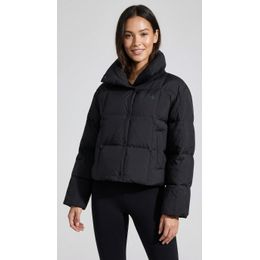 Steppjacke Calvin Klein Jeans "SHORT DOWN PUFFER", Damen, Gr. M (40), schwarz, Web, Obermaterial: 100% Polyamid, unifarben, regular fit normal, Rundhals, eingesetzt gerader Abschluss, Jacken Steppjacke, Mit Rundhalsausschnitt, regular fit