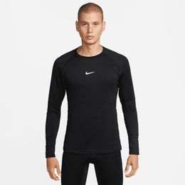 Sweatshirt Nike "M NP TOP WARM LS CREW", Herren, Gr. S, schwarz, wei&szlig;, Obermaterial: 88% Polyester, 12% Elasthan, Sweatshirts Sweatshirt