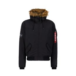 Winterjacke Alpha Industries "Arctic Guardians Jacket", Damen, Gr. XXL, schwarz, Obermaterial: 65% Baumwolle, 35% Nylon, Jacken Winterjacke