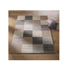 Teppich HEINE HOME Gr. 3, grau (grau, taupe), B:100cm H:12mm L:150cm, Kunstfaser, Polypropylen, Teppiche, Teppich