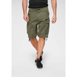 G-Star Raw Cargoshorts G-STAR "Rovic zip loose", Herren, Gr. 36, N-Gr, gr&uuml;n (olivgr&uuml;n), Obermaterial: 97% Baumwolle, 3% Elasthan, unifarben, bequem, Hosen Cargoshorts