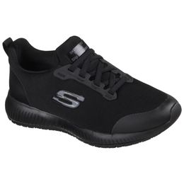 Berufsschuh Skechers "SQUAD SR" Gr. 40, schwarz, 40, Synthetik, Textil, Schuhe, Berufsschuh, Sneaker f&uuml;r Gastronomie & Pflege mit gepolstertem Schaftrand