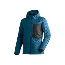 Funktionsjacke Maier Sports "Donovaly M", Herren, Gr. 60, blau (saphirblau), 90% Polyamid, 10% Elasthan, Jacken Funktionsjacke, Herren Outdoorjacke, Primaloft Jacke mit 3 RV-Taschen und Kapuze