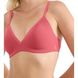 Push-up-BH Sloggi "ZERO Feel Air THE UP Push Up", Damen, Gr. S, N-Gr, pink (flamingo), Single Jersey, Obermaterial: 46% Polyamid, 46% Polyester, 8% Elasthan, BHs Push-up-BH, atmungskativ und unsichtbar