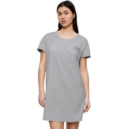 Nachthemd Triumph "Nightdresses NDK X 02", Damen, Gr. 46, N-Gr, grau (dunkelgrau melange), Jersey, Obermaterial: 100% Baumwolle, Rundhals, Kleider Nachthemd, weich und atmungsaktiv