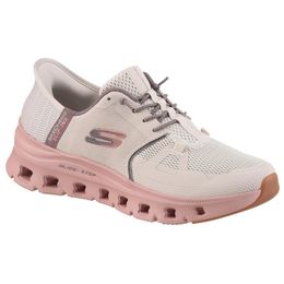 Slip-On Sneaker Skechers "GLIDE-STEP PRO", Damen, Gr. 36, bunt (taupe multi), Textil, Schuhe Slip-On Sneaker, Slipper, Freizeitschuh mit komfortabler Heel Pillow Funktion
