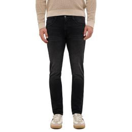 Slim-fit-Jeans Mustang "Herren Style Oregon Slim", Herren, Gr. 34, L&auml;nge 34, schwarz (803 schwarz), Denim/Jeans, 99% Baumwolle, 1% Elasthan, unifarben, slim fit, Jeans Slim-fit-Jeans