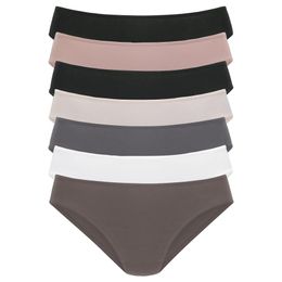Jazz-Pants Slips Vivance, Damen, Gr. 32/34, bunt (braun, wei&szlig;, grau, puder, schwarz, rosa), Single Jersey, Obermaterial: 95% Baumwolle, 5% Elasthan, unifarben, bequem, Unterhosen Jazz-Pants Slips, in frischen und gedeckten Farben, Topseller