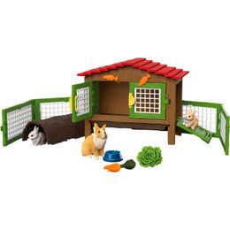 Spielwelt Schleich "FARM WORLD, Kaninchenstall (42728)", bunt, Spielfigurenwelten, Kinder, Kunststoff, Spielwelt, Made in Europe