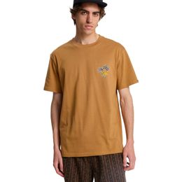 T-Shirt Quiksilver "Evo Learning From Nature", Herren, Gr. L, tobacco braun, Obermaterial: 100% Walkfrottier;, Shirts T-Shirt