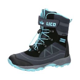 Winterstiefel Lico "Winterboot Sundsvall VS", Jungen, Gr. 33, blau, Synthetik, Schuhe Winterstiefel