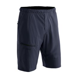 Funktionsshorts Maier Sports "Fortunit L.B. M", Herren, Gr. 58, Normalgr&ouml;&szlig;en, blau (dunkelblau), 100% Polyester, Hosen Funktionsshorts, Herren Shorts, kurze Outdoor-Hose, Bermuda mit lockerer Passform