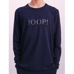 JOOP! Langarmshirt JOOP "Comfort", Herren, Gr. XXL, blau, Jersey, Obermaterial: 95% Baumwolle, 5% Elasthan, unifarben, comfort fit h&uuml;ftlang, Rundhals, gerader Abschluss, Shirts Langarmshirt, Rundhalsausschnitt, Regular Fit, lang&auml;rmelig