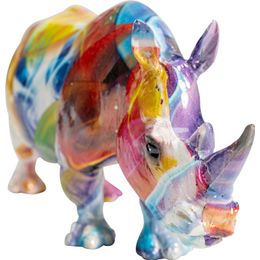 Dekofigur KARE DESIGN "Deko Figur Colored Rhino 17cm", bunt (mehrfarbig), B:7,5cm H:17cm T:5,5cm, Polyresin, Dekofiguren, Dekofigur