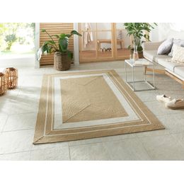 Teppich Hanse Home "Trenzado", beige (creme, beige), B:200cm H:10mm L:290cm, Polypropylen, Teppiche, Teppich, In- & Outdoor, Handmade-Look, L&auml;ufer, Wetterfest, Balkon, Wohnzimmer