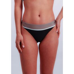 JOOP! Bikini-Hose JOOP "Colourblock", Damen, Gr. 36, N-Gr, schwarz, Microfaser, Obermaterial: 82% Polyamid, 18% Elasthan, unifarben, Badehosen Bikini-Hose, Colourblocking-Design