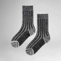 Socken Hudson "Socke Paint", Damen, Gr. 39-42, schwarz (schwarz 0005), Obermaterial: 50% Wolle WO. 50% Polyacryl PAN., Socken Socken