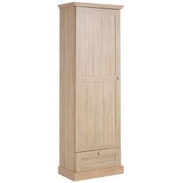 Garderobenschrank OTTO HOME "Binz", braun (sonoma, eichefarben), B:60cm H:180cm T:35cm, FSC-zertifizierter Holzwerkstoff, Schr&auml;nke, Garderobenschrank, mit sch&ouml;ner Holzoptik, mit vielen Stauraumm&ouml;glichkeiten, H&ouml;he 180 cm