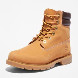 Schn&uuml;rboots Timberland "LINDEN WOODS 6 INCH LACE UP WATERPROOF BOOT", Damen, Gr. 38,5, wheat, Leder, Schuhe Schn&uuml;rboots, Winterstiefel, Schn&uuml;rstiefel, Winterschuhe, wasserdicht