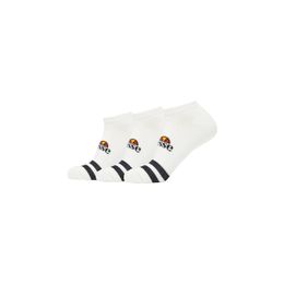 Sneakersocken Ellesse "Socken MELNA TRAINER LINER 3er Pack", Damen, Gr. 47-50, wei&szlig;, Obermaterial: 75% Baumwolle CO. 21% Polyester PES. 2% Polyamid PA. 2% Elasthan EL., Socken Sneakersocken