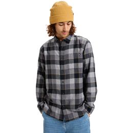 Langarmhemd Quiksilver "Motherfly Plaid", Herren, Gr. M, US-Gr&ouml;&szlig;en, iron gate motherfly check, Obermaterial: 100% Walkfrottier;, Hemden Langarmhemd