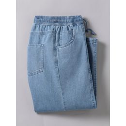 Schlupfhose CLASSIC, Herren, Gr. 58, Normalgr&ouml;&szlig;en, blau (blau, bleached), 100% Baumwolle, unifarben, 3/4-L&auml;nge, Hosen Schlupfhose