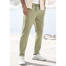 Jogger Pants John Devin "Jogg Pants", Herren, Gr. 3XL (64/66), N-Gr, gr&uuml;n (hellgr&uuml;n), Stoff, Obermaterial: 83% Polyester, 13% Viskose, 4% Elasthan, unifarben, bequem lang, Hosen Jogger Pants, Umschlag am Beinabschluss, aus elastischer Piqu&eacute;-Qualit&auml;t, Topseller