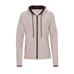 Trainingsjacke WINSHAPE "Functional Comfort Jacket J008C", Damen, Gr. L, cappuccino, espresso, 85% Polyester, 15% Elasthan, ohne Ausschnitt, Jacken Trainingsjacke, mit Ton-in-Ton-Farbakzent