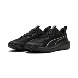 Laufschuh Puma "SKYROCKET LITE TRAIL WTR", Herren, Gr. 44,5, schwarz (Puma schwarz, Puma silber), Textil, Schuhe Laufschuh