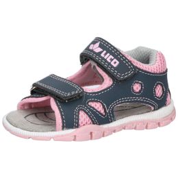 Sandale Lico "Sandale Lorin V", M&auml;dchen, Gr. 24, grau, Synthetik, Schuhe Sandale
