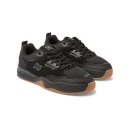 Sneaker DC Shoes "DC Ascend", Herren, Gr. 9(42), schwarz (schwarz, schwarz, gum), Obermaterial:Obermaterial: Leder (Kuh) / Futter: Textil / Au&szlig;ensohle: Gummi;, Schuhe Sneaker