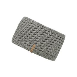 Stirnband Chillouts "Cleo Headband", Damen, grau, Grobstrick, Materialmix, unifarben, M&uuml;tzen Stirnband, auffallendes Strickmuster, gef&uuml;ttert