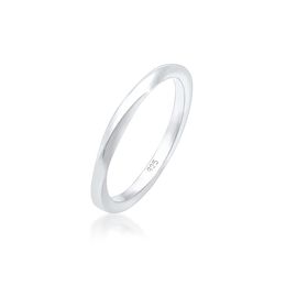 Silberring Elli "Ring Gedreht Trend Basic 925er Silber" Gr. 52, silber, Fingerringe, Damen, 52, Silber 925 (Sterlingsilber), Silberring