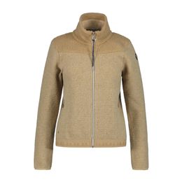 Strickfleecejacke Luhta "D STRICKFLEECEJACKE JACKARBY", Herren, Gr. XXL, gelb (powder), Obermaterial: 100% Polyester, Jacken Strickfleecejacke