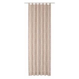 Vorhang WIRTH "Medina" Gr. 4, beige, B:135cm H:245cm, Baumwolle, Polyester, Gardinen, Vorhang