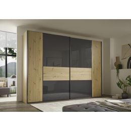 Schwebet&uuml;renschrank STAUD "Sonett 321G, Made in Germany", eiche, anthr, B:270cm H:240cm T:68cm, Holzwerkstoff, Schr&auml;nke, Schwebet&uuml;renschrank, mit vier verschiedenen Ausstattungsvarianten