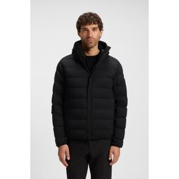 Steppjacke BOSS Green "OW Riplite JT HD", Herren, Gr. L, schwarz (schwarz001), Web, Obermaterial: 100% Polyamid. F&uuml;llung: 80% Entendaune, 20% Entenfeder, unifarben, regular fit normal, hoch geschlossener Ausschnitt, elastischer Bund, Jacken Steppjacke, abenehmbare Kapuze wasserabweisend regular fit, 4-Wege Stretch