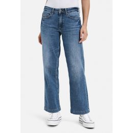 Smith & Soul Straight-Jeans SMITH & SOUL, Damen, Gr. 32, L&auml;nge 32, denim, Denim/Jeans, Obermaterial: 94% Baumwolle, 6% Elasthan, straight fit lang, Jeans Straight-Jeans, Wide Leg, Mid Rise