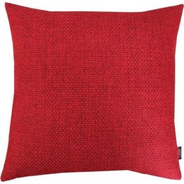 Dekokissen Apelt "ANCONA" Gr. 2, rot (rot, unifarben), B:70cm L:70cm, Polyester, Dekokissen_Sitzkissen_Kissenh&uuml;llen, Dekokissen, Kissenh&uuml;lle ohne F&uuml;llung, 1 St&uuml;ck