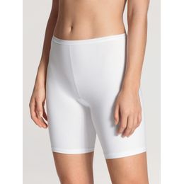 Lange Unterhose Calida "Iconics", Damen, Gr. XL (52/54), wei&szlig;, Single Jersey, Obermaterial: 95% Baumwolle, 5% Elasthan, unifarben, normal, Unterhosen Lange Unterhose, mit nat&uuml;rlichem Glanz und glattem Griff