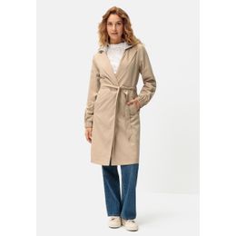 Parka Lascana, Damen, Gr. 44, beige (sand), Web, Obermaterial: 100% Polyester. Futter: 100% Polyester. Kapuze: 85% Baumwolle, 15% Polyester, unifarben mit Farbeinsatz, figurumspielend kniebedeckend, tiefer V-Ausschnitt, mit innenliegendem Gummizug, Jacken Parka, mit abnehmbarer Kapuze, Parker, casual