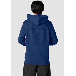 Hoodie BMW, Herren, Gr. XS, blau, Sweatware, Obermaterial: 100% Baumwolle, unifarben, regular fit normal, ohne Ausschnitt, angesetztes B&uuml;ndchen, Sweatshirts Hoodie, mit farbgleichem Logo auf der R&uuml;ckseite