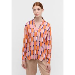 Longbluse Eterna "LOOSE FIT", Damen, Gr. 50, mandarine, 100% Viskose, Blusen Longbluse