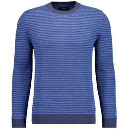 Rundhalspullover Ragman, Herren, Gr. 54, marineblau, Strick, 100% Baumwolle, Rundhals, Pullover Rundhalspullover